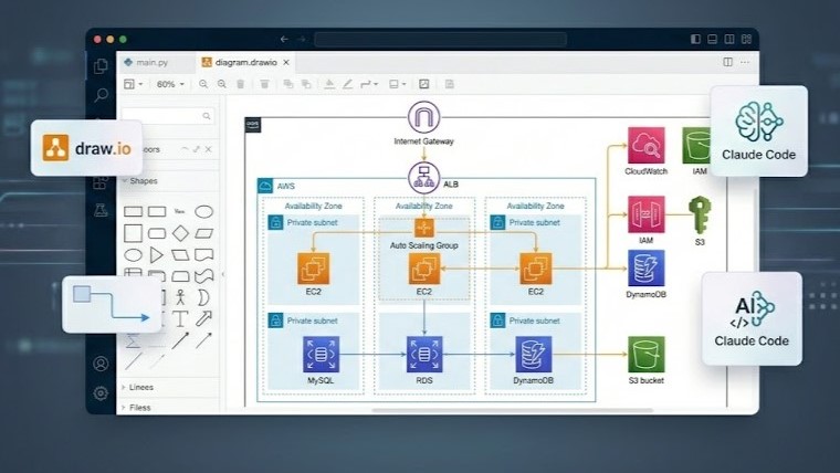 【AWS構成図をVSCodeで作る】draw.io × Claude Code で一発生成する完全ガイド - CayTech Lab
